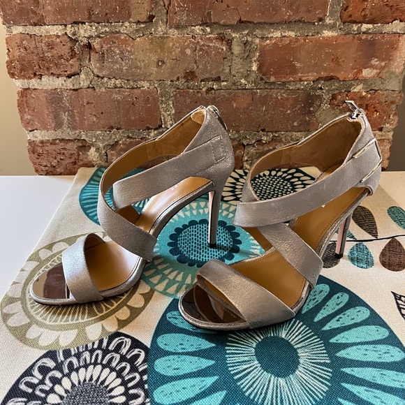 Coach | Shoes | Coach Gray Stiletto Sandals | Poshmark
